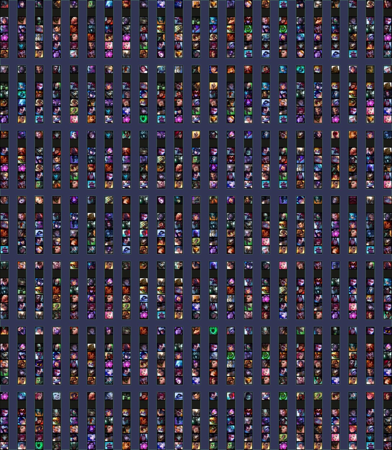 【LoL】全チャンピオンのカウンター構成が一目でわかる画像を作ってみた | LoL忍者
