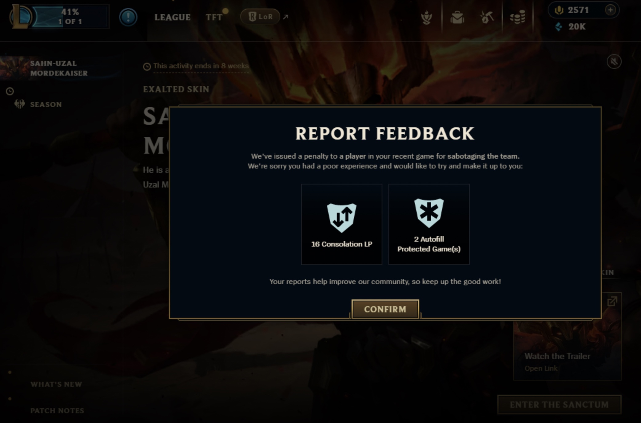 【LoL】ついに来た「LP払い戻し制度」 悪質プレイヤーは名前も表示、健全プレイヤーが救われるように | LoL忍者